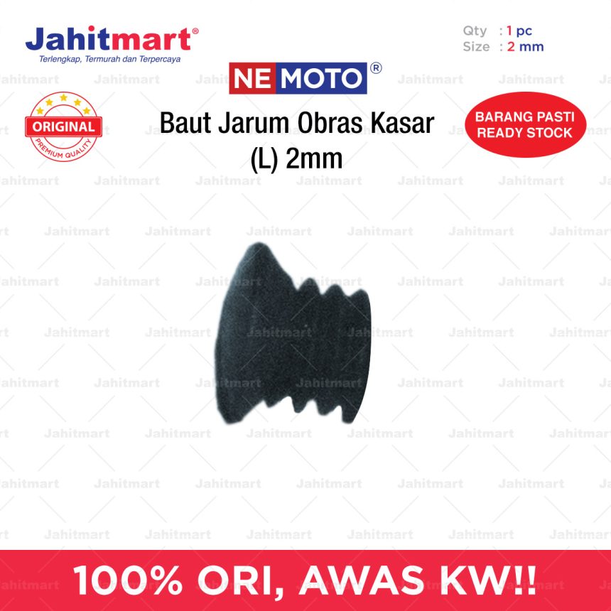 Baut Jarum Obras Kasar L 2mm Jahitmart